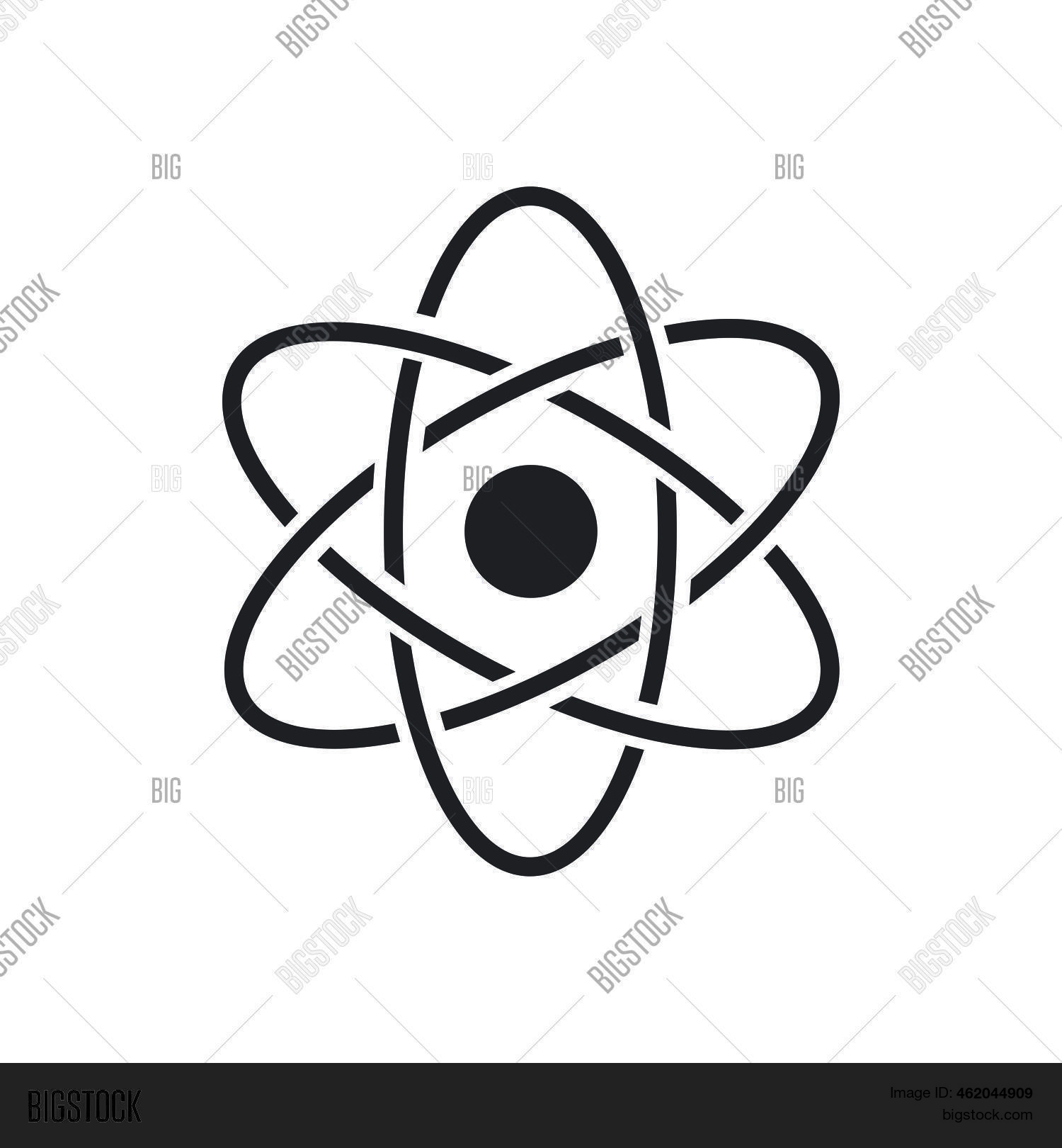 Atom Icon Template Vector & Photo (Free Trial) | Bigstock
