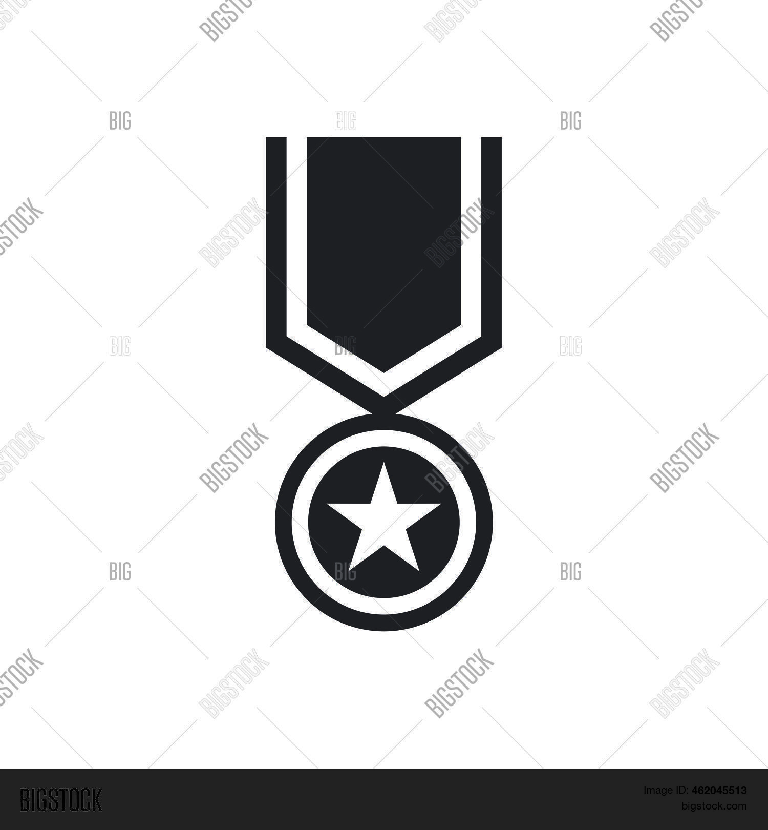 Medal Icon Template Vector & Photo (Free Trial) | Bigstock