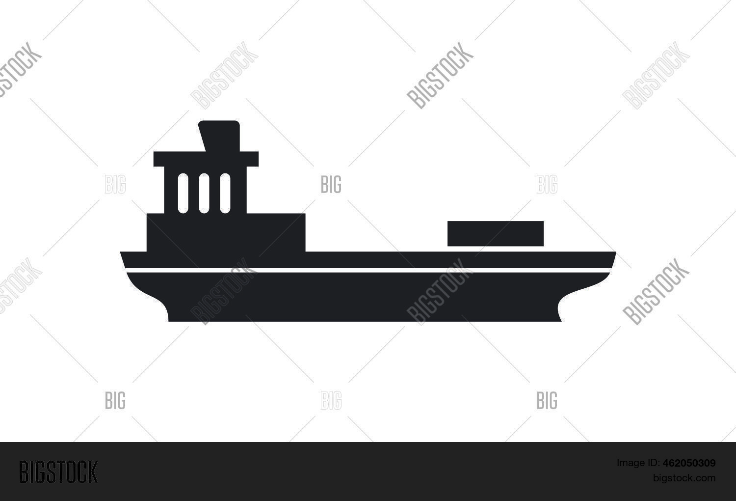 Barge Icon Template Vector & Photo (Free Trial) | Bigstock