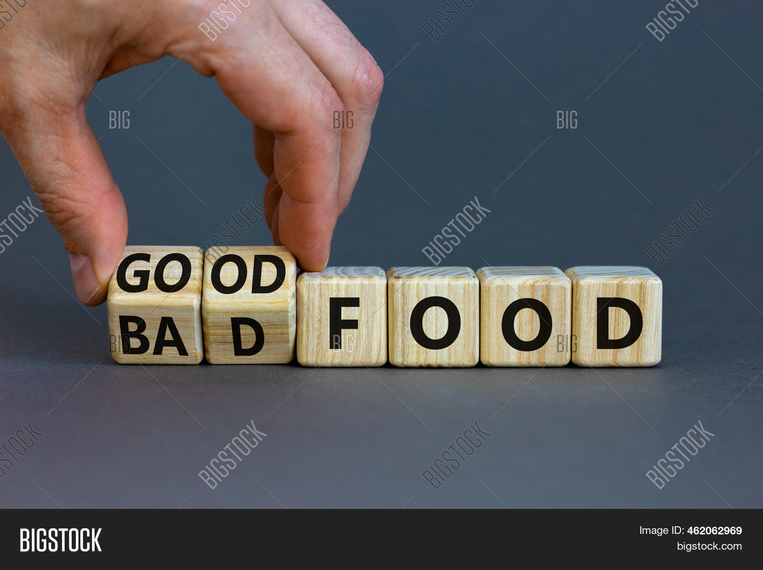 Good Bad Food Symbol. Image & Photo (Free Trial) | Bigstock