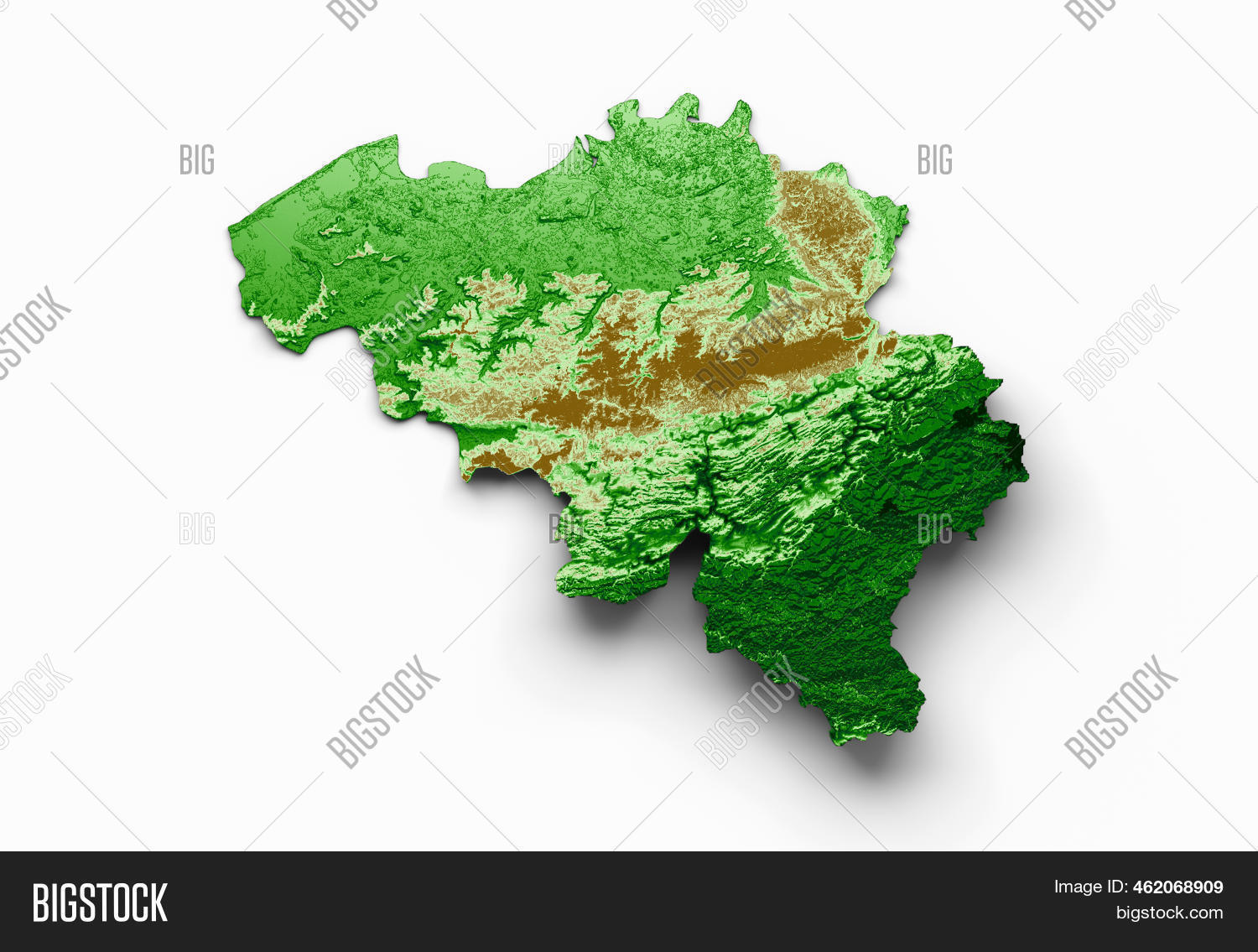 Belgium Topographic Image & Photo (Free Trial) | Bigstock