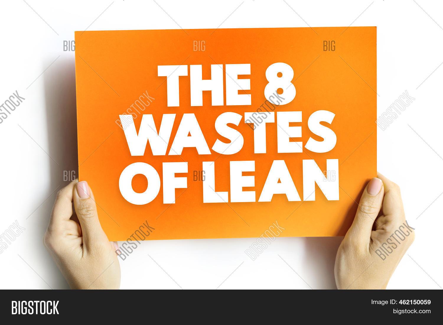 8 Wastes Lean Text Image & Photo (Free Trial) | Bigstock