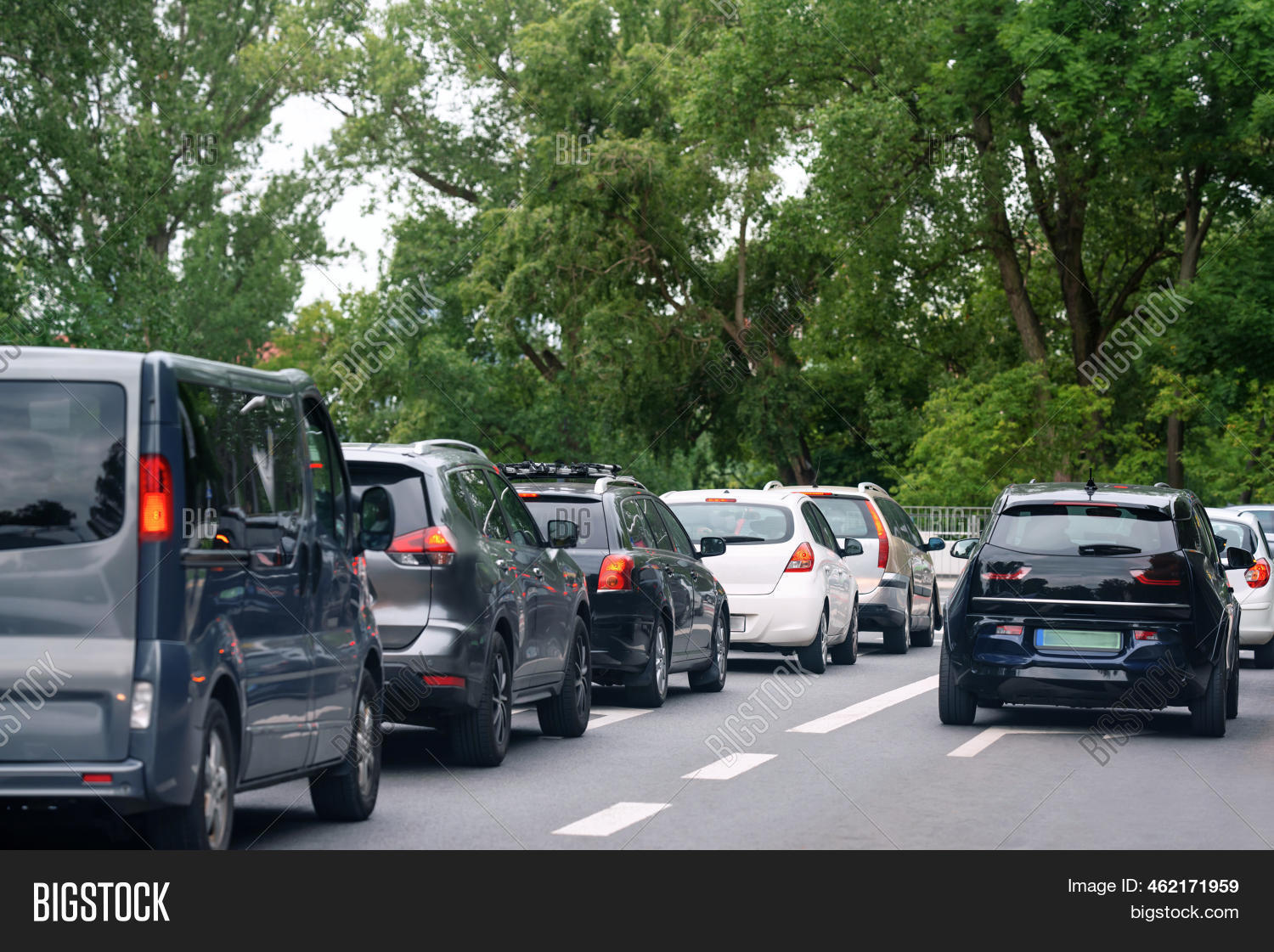 Cars Traffic Jam On Image & Photo (Free Trial) | Bigstock
