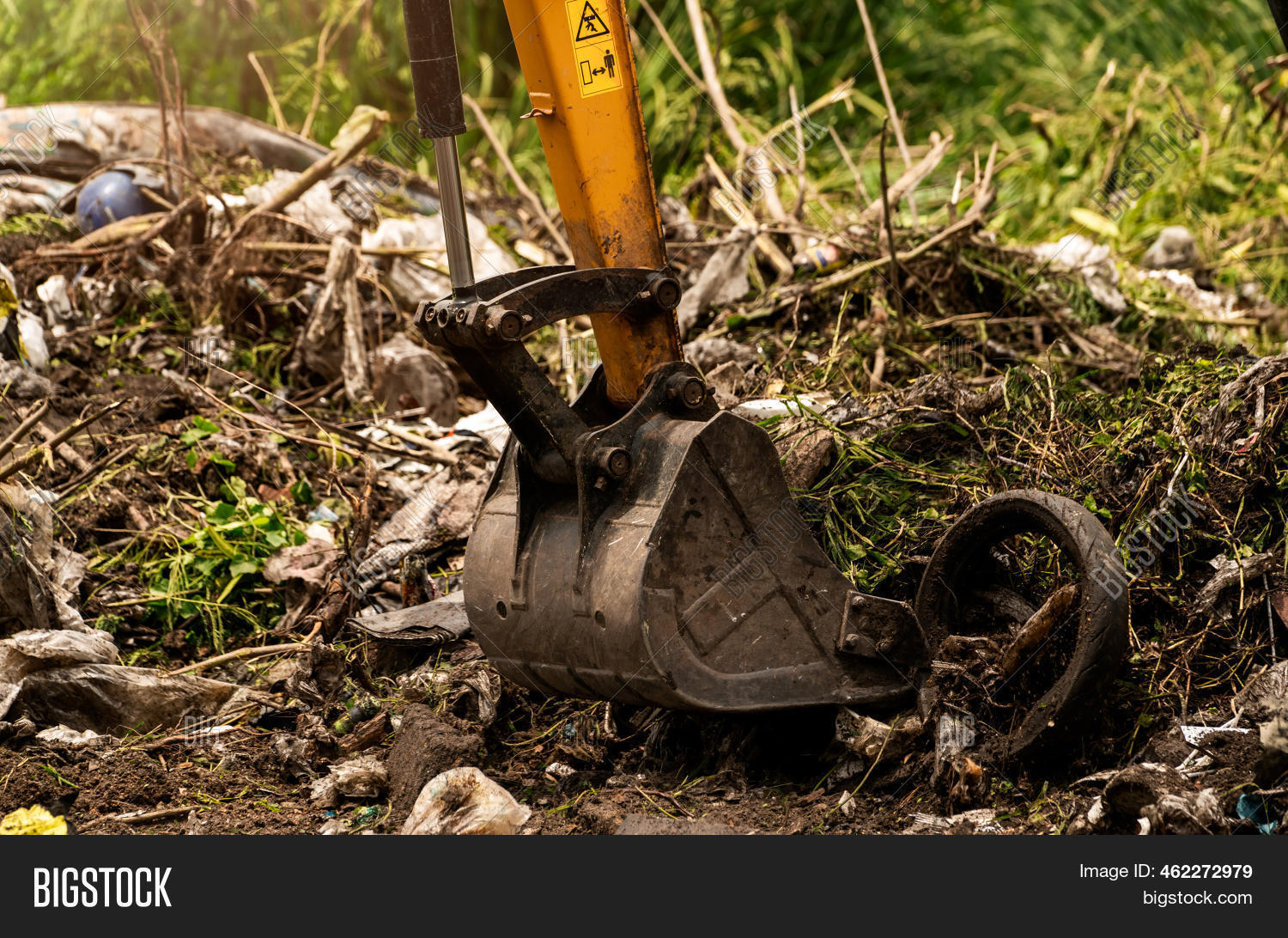 Backhoe Digging Soil Image & Photo (Free Trial) | Bigstock