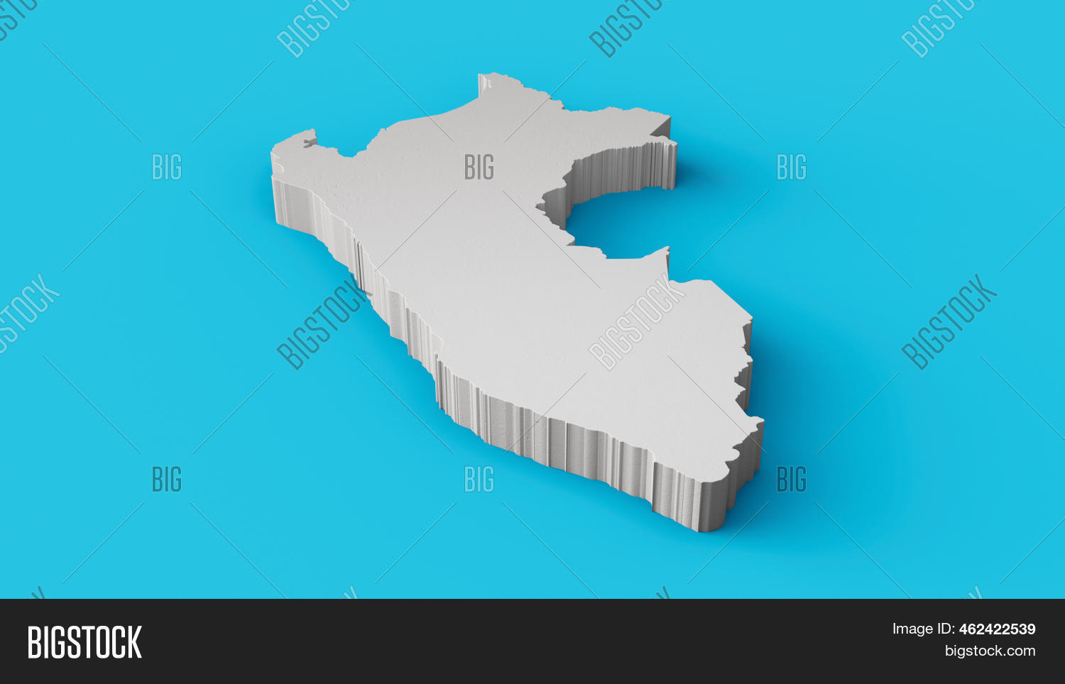 Peru 3d Map Geography Image & Photo (Free Trial) | Bigstock