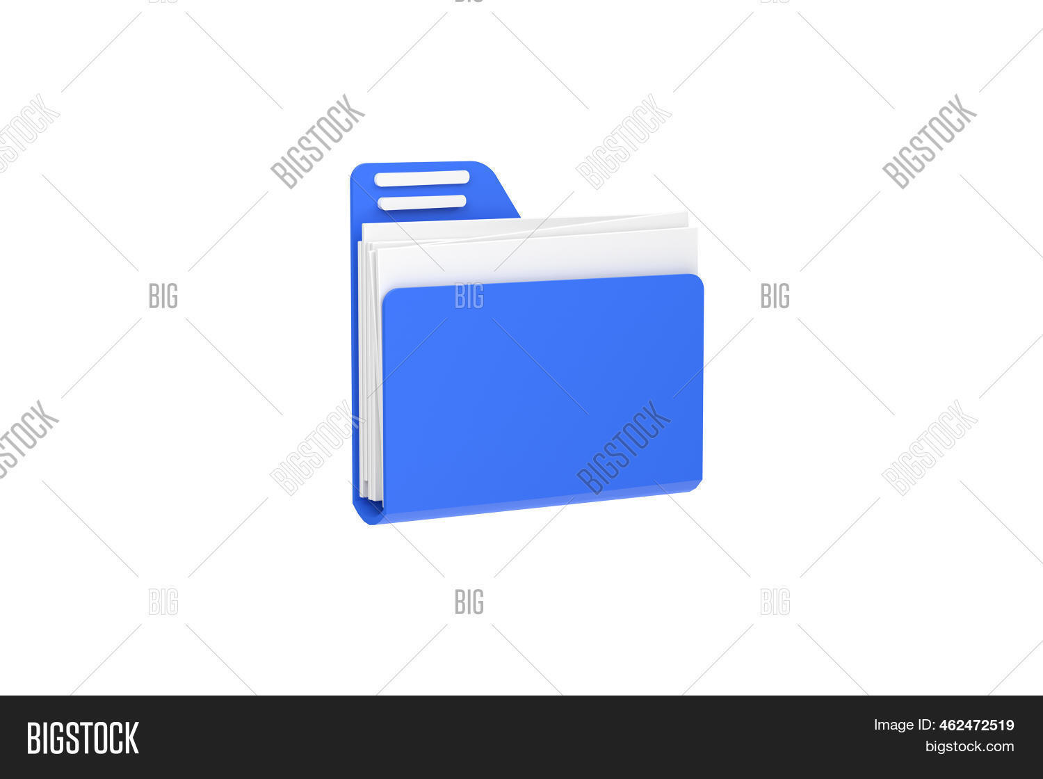 3d. Folder Icon. Open Image & Photo (Free Trial) | Bigstock