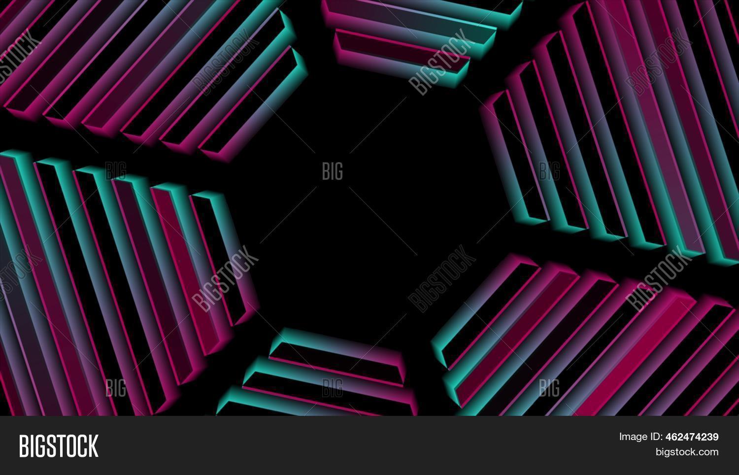 Blue Pink Neon Retro Image & Photo (Free Trial) | Bigstock