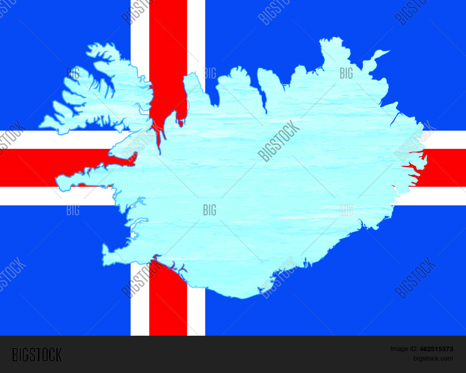Outline Map Iceland Vector & Photo (Free Trial) | Bigstock