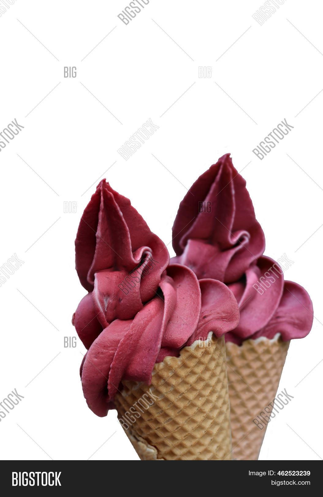 Waffle Ice Cream Cone Image & Photo (Free Trial) | Bigstock