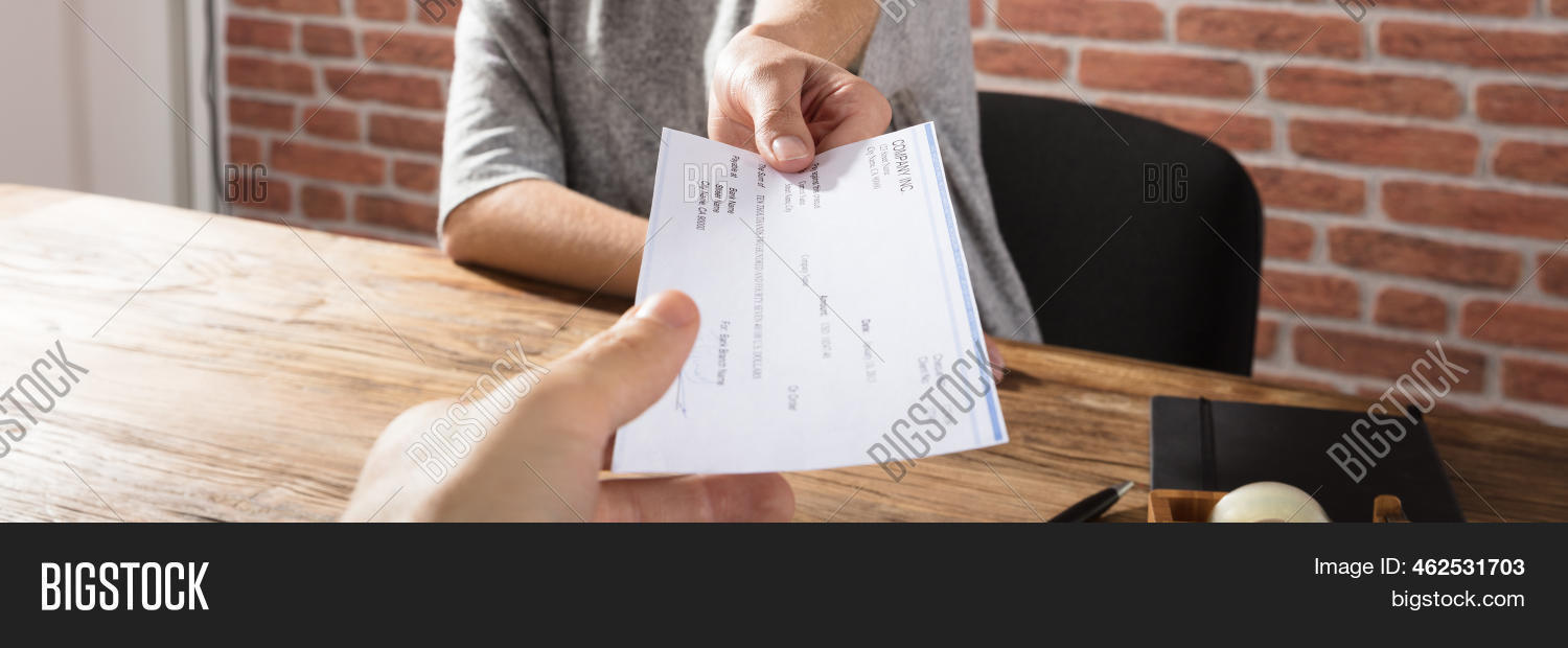 Woman Giving Payroll Image & Photo (Free Trial) | Bigstock