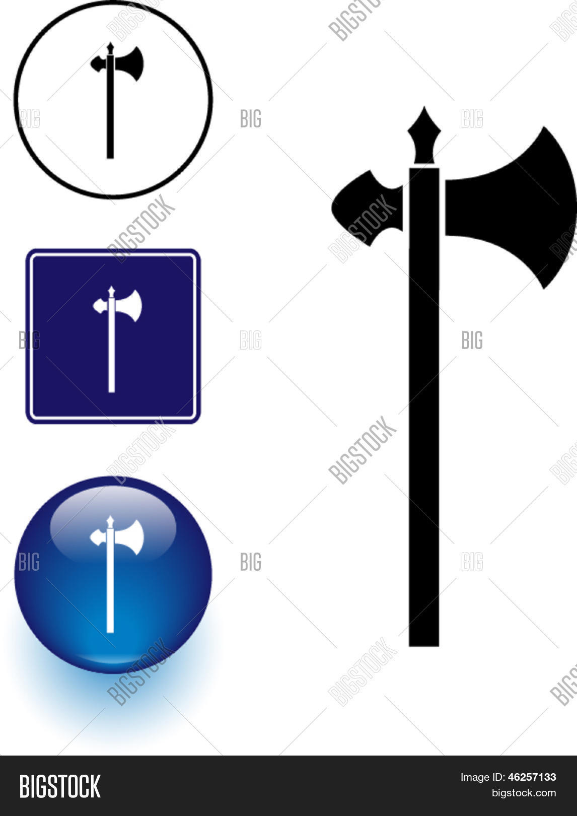 Medieval Axe Weapon Vector & Photo (Free Trial) | Bigstock