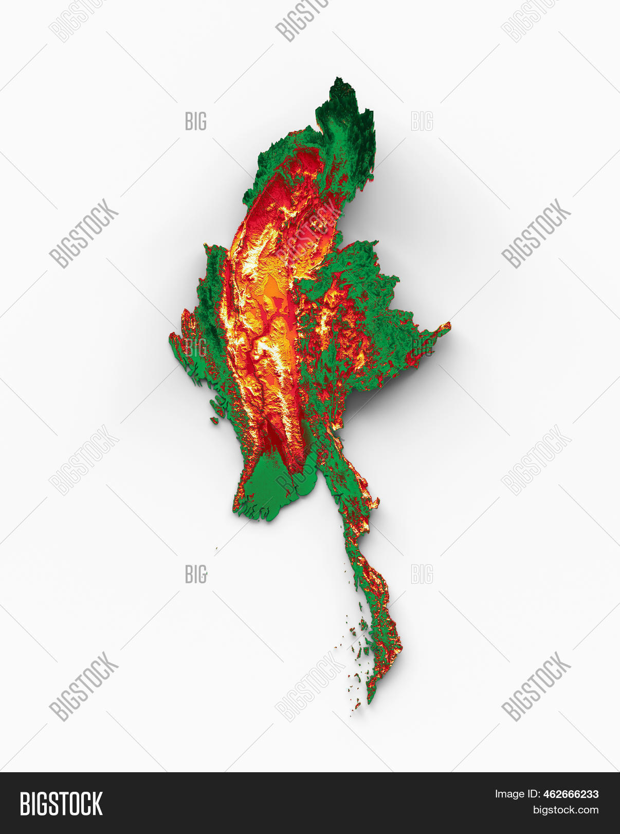 Burma Myanmar Map Flag Image & Photo (Free Trial) | Bigstock