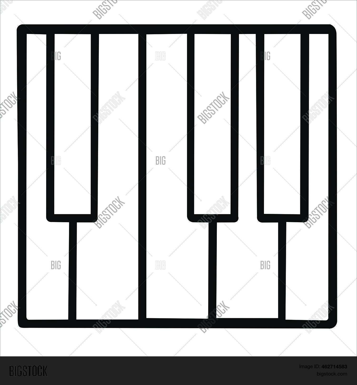 Piano Icon Isolated Vector & Photo (Free Trial) | Bigstock