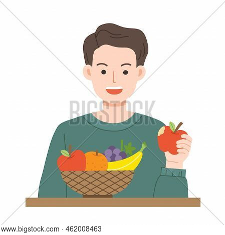 Young Man Eating Vector & Photo (Free Trial) | Bigstock