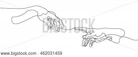Adam God Hands One Vector & Photo (Free Trial) | Bigstock