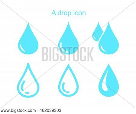 Drop Icon Template Vector & Photo (Free Trial) | Bigstock