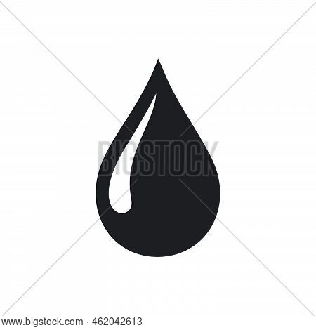 Black Drop Icon Vector & Photo (Free Trial) | Bigstock