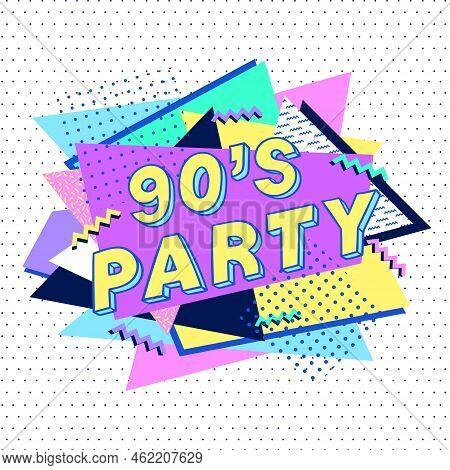 90s Style Poster. Vector & Photo (Free Trial) | Bigstock