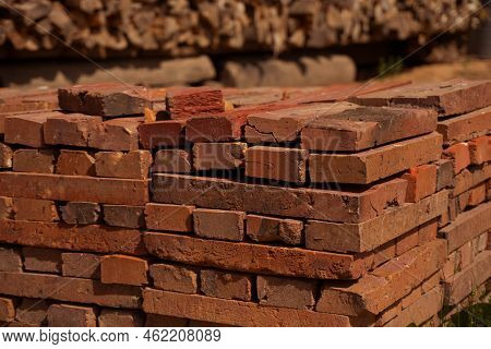 Red Brick Packed Stack Image & Photo (Free Trial) | Bigstock