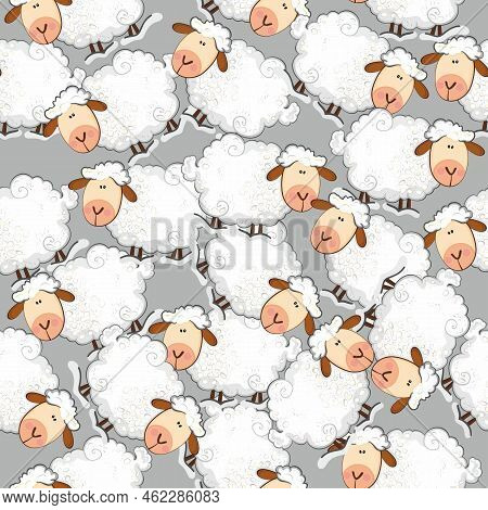 Cute Cartoon Sheep . Vector & Photo (Free Trial) | Bigstock
