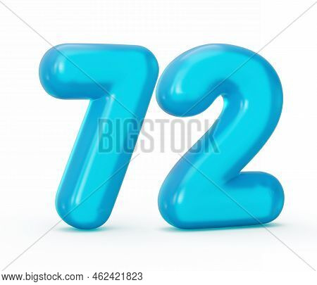 Blue Jelly Digit 72 Image & Photo (Free Trial) | Bigstock