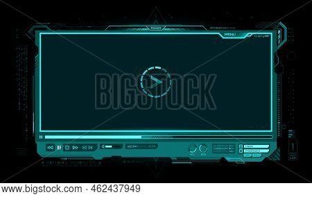 Hud Video Player Vector & Photo (Free Trial) | Bigstock