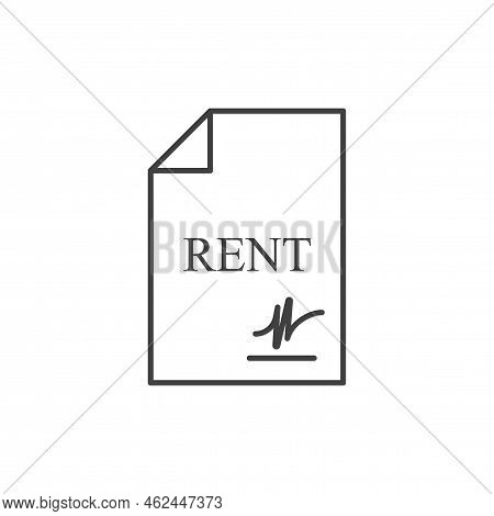 Icon Signed Lease Vector & Photo (Free Trial) | Bigstock
