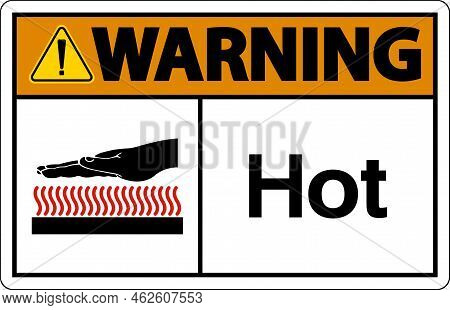 Symbol Warning Hot Vector & Photo (Free Trial) | Bigstock