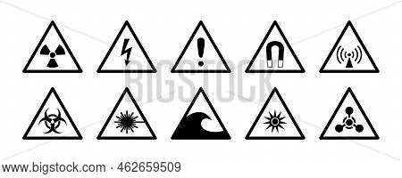 Danger Signs Symbols Vector & Photo (Free Trial) | Bigstock