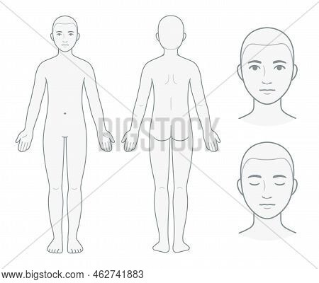 Unisex Body Face Vector & Photo (Free Trial) | Bigstock