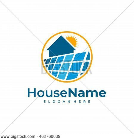 Solar Power Home Logo Vector & Photo (Free Trial) | Bigstock