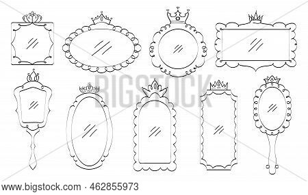 Crown Mirror Vector Vector & Photo (Free Trial) | Bigstock