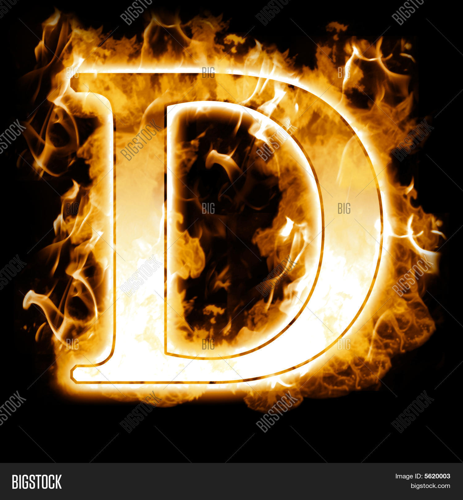Hot Burning Letter Image & Photo (Free Trial) | Bigstock