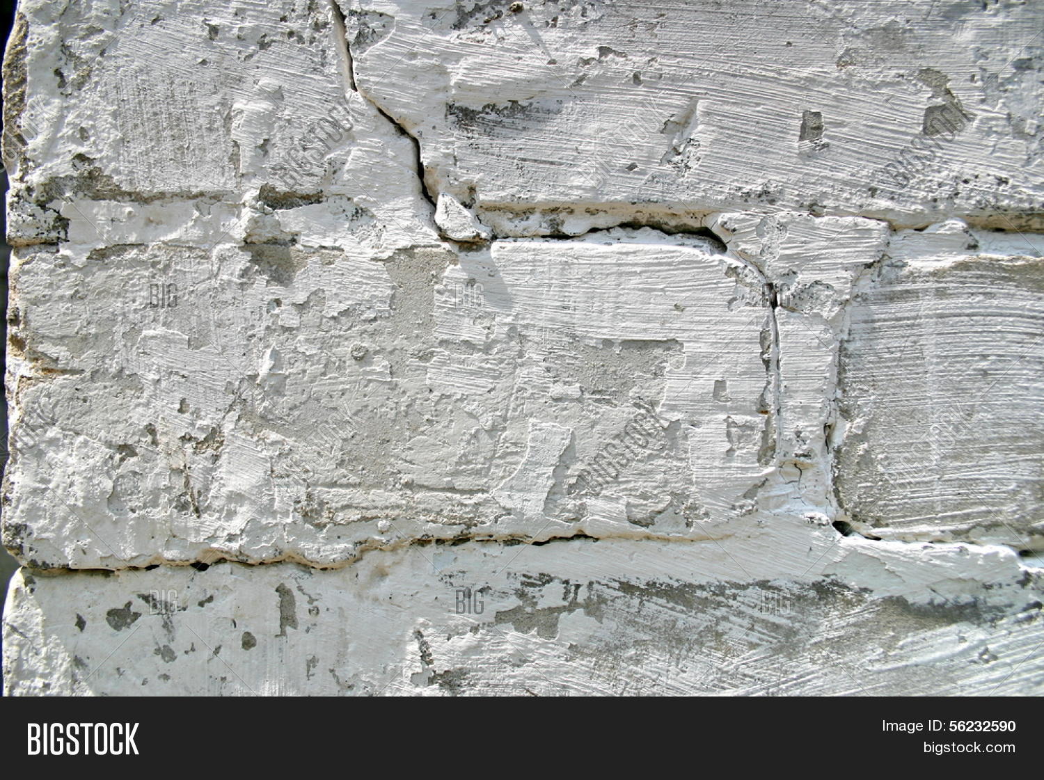 Old White Brick Wall Image & Photo (Free Trial) | Bigstock