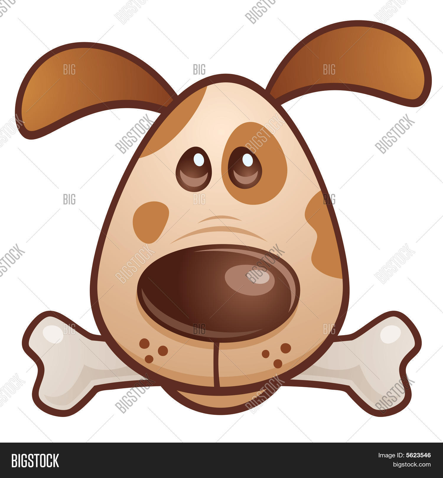 Brown Puppy Bone Vector & Photo (Free Trial) | Bigstock