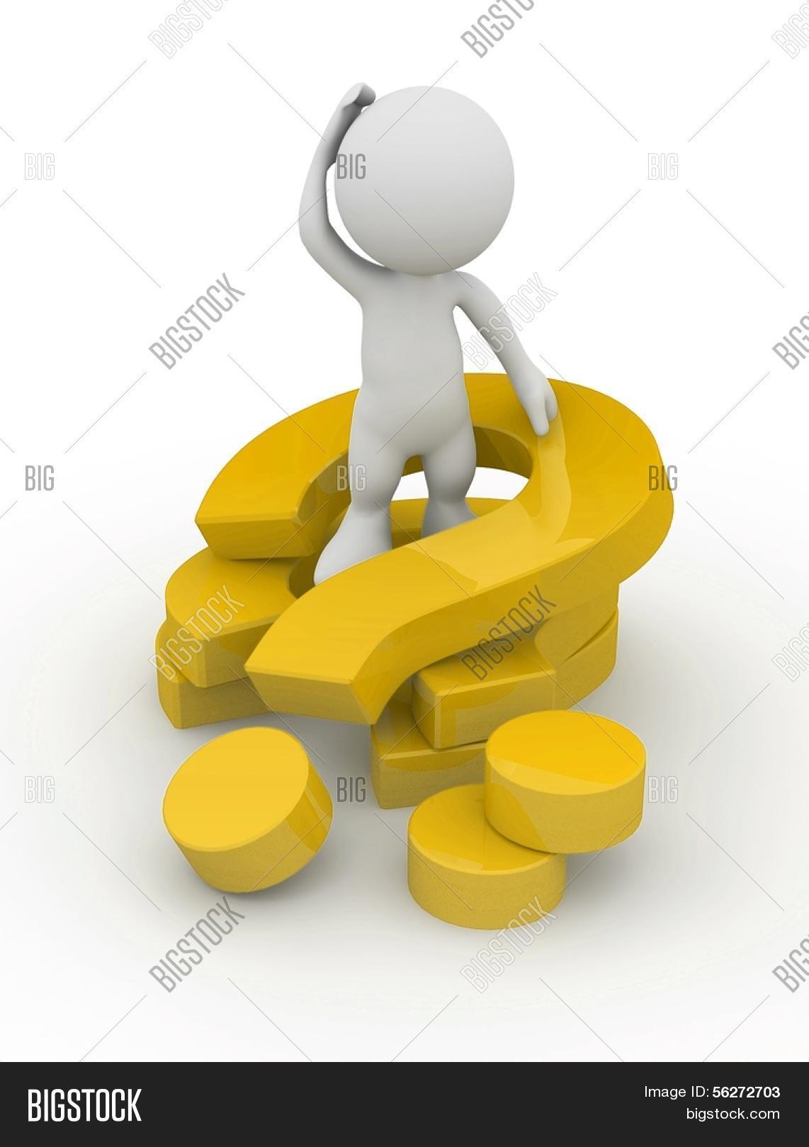 3d Human Red Question Image & Photo (Free Trial) | Bigstock