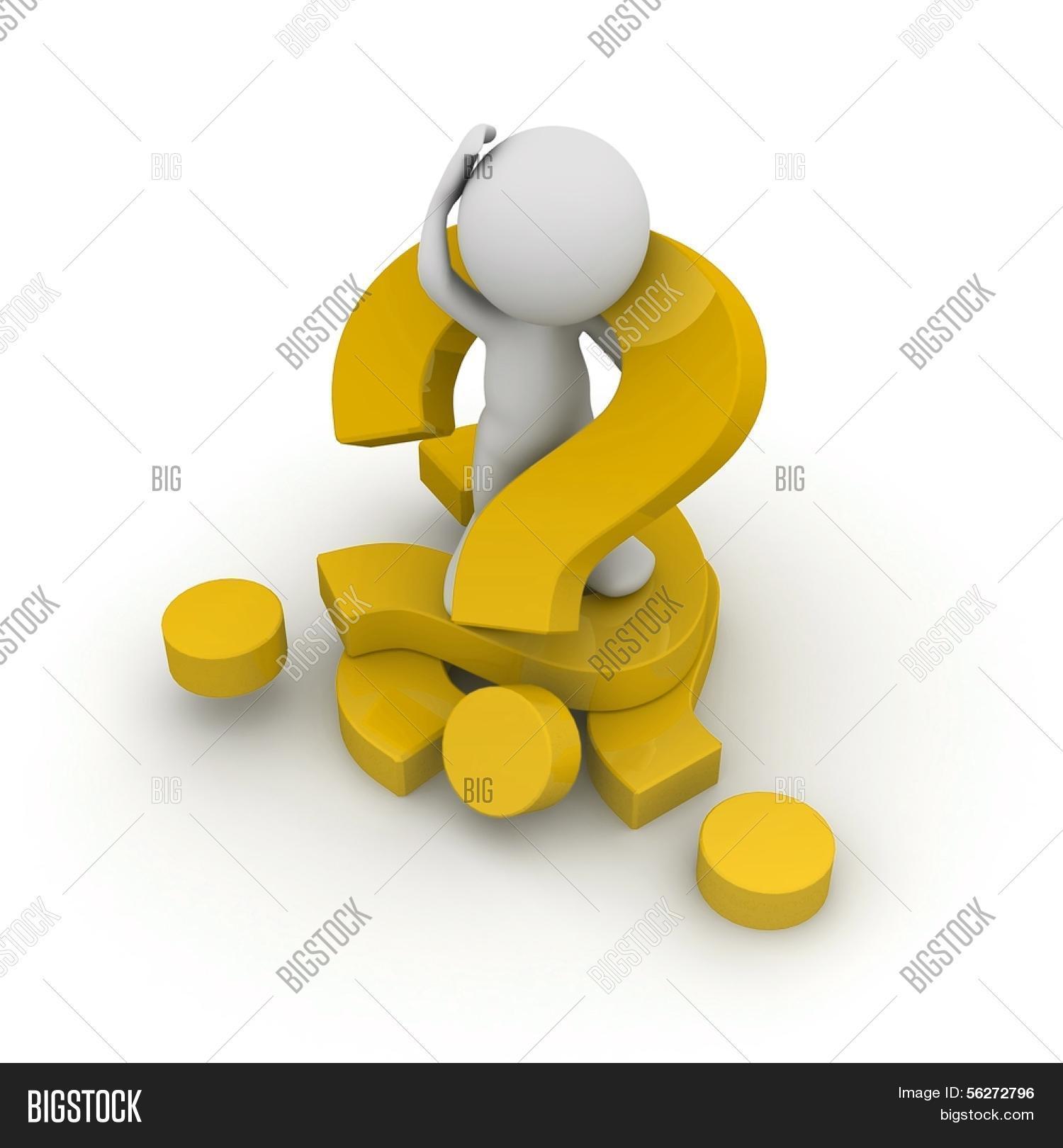 3d Human Red Question Image & Photo (Free Trial) | Bigstock