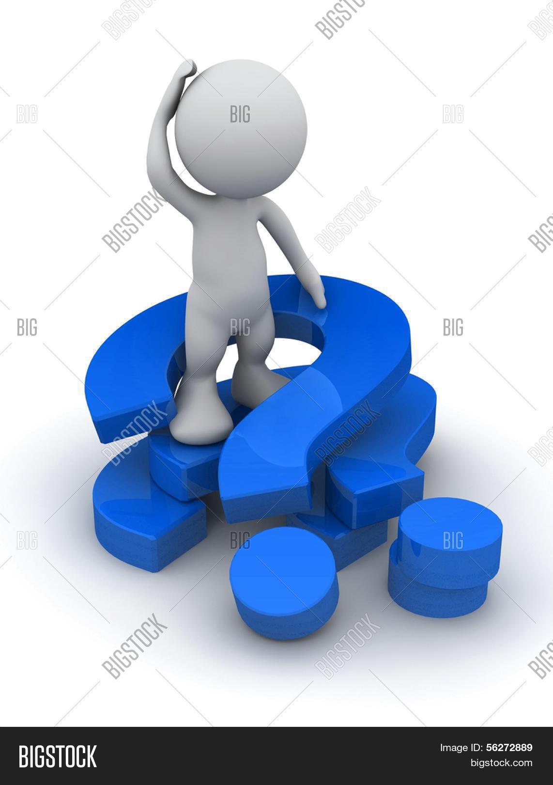 3d Human Red Question Image & Photo (Free Trial) | Bigstock