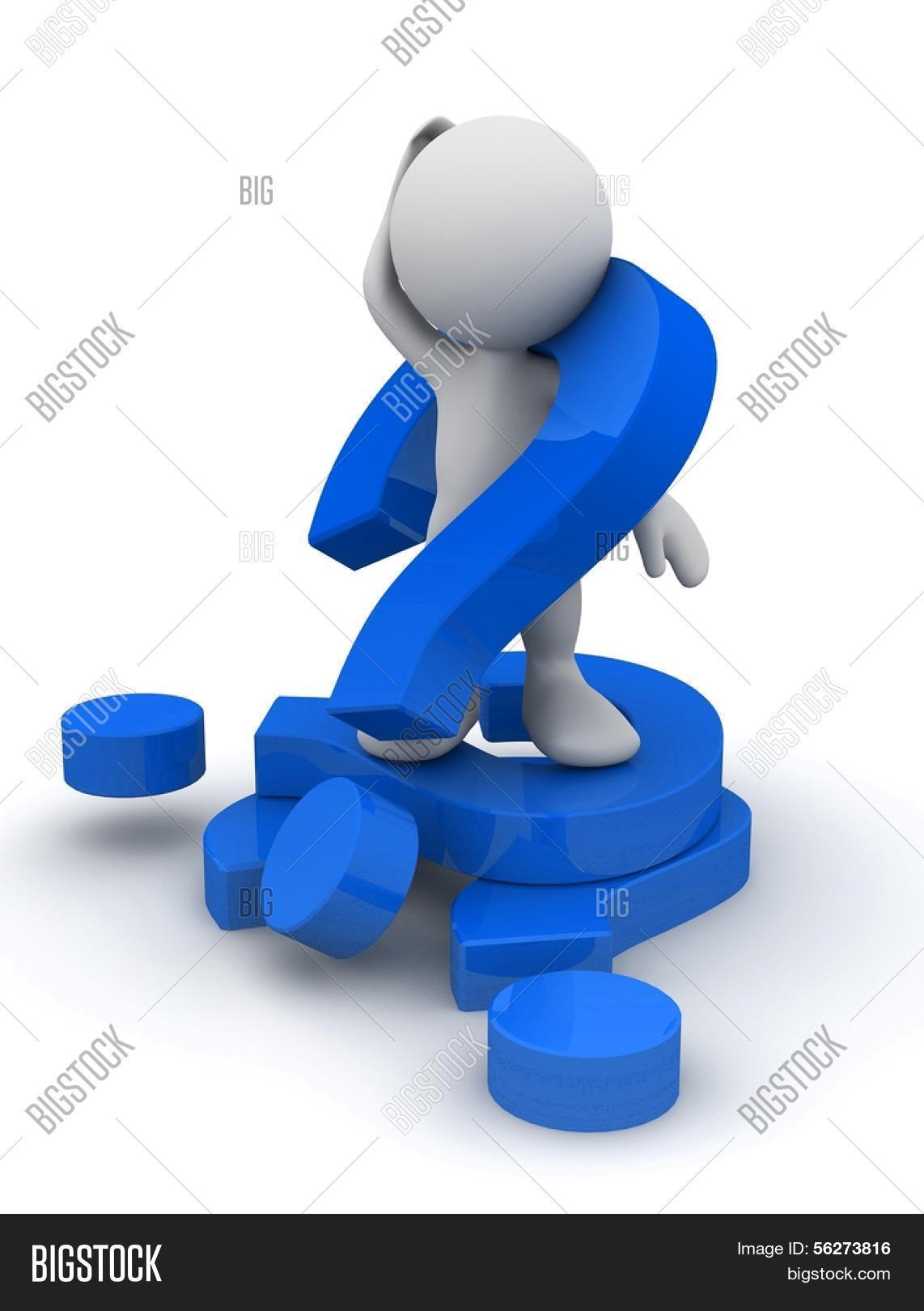 3d Human Red Question Image & Photo (Free Trial) | Bigstock