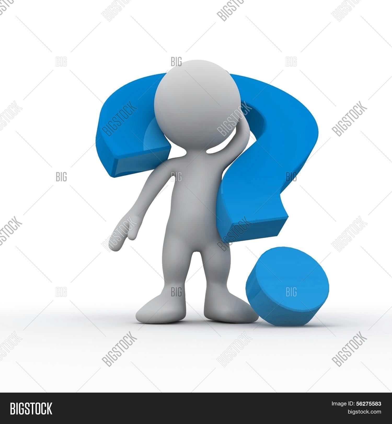 3d Human Question Mark Image & Photo (Free Trial) | Bigstock
