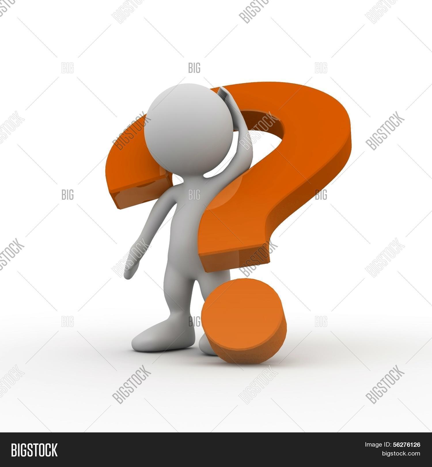 3d Human Question Mark Image & Photo (Free Trial) | Bigstock