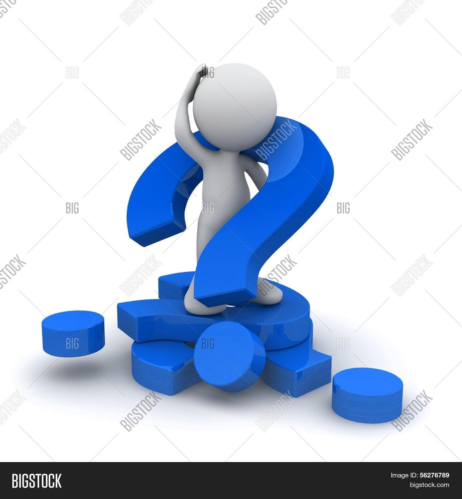 3d Human Red Question Image & Photo (Free Trial) | Bigstock