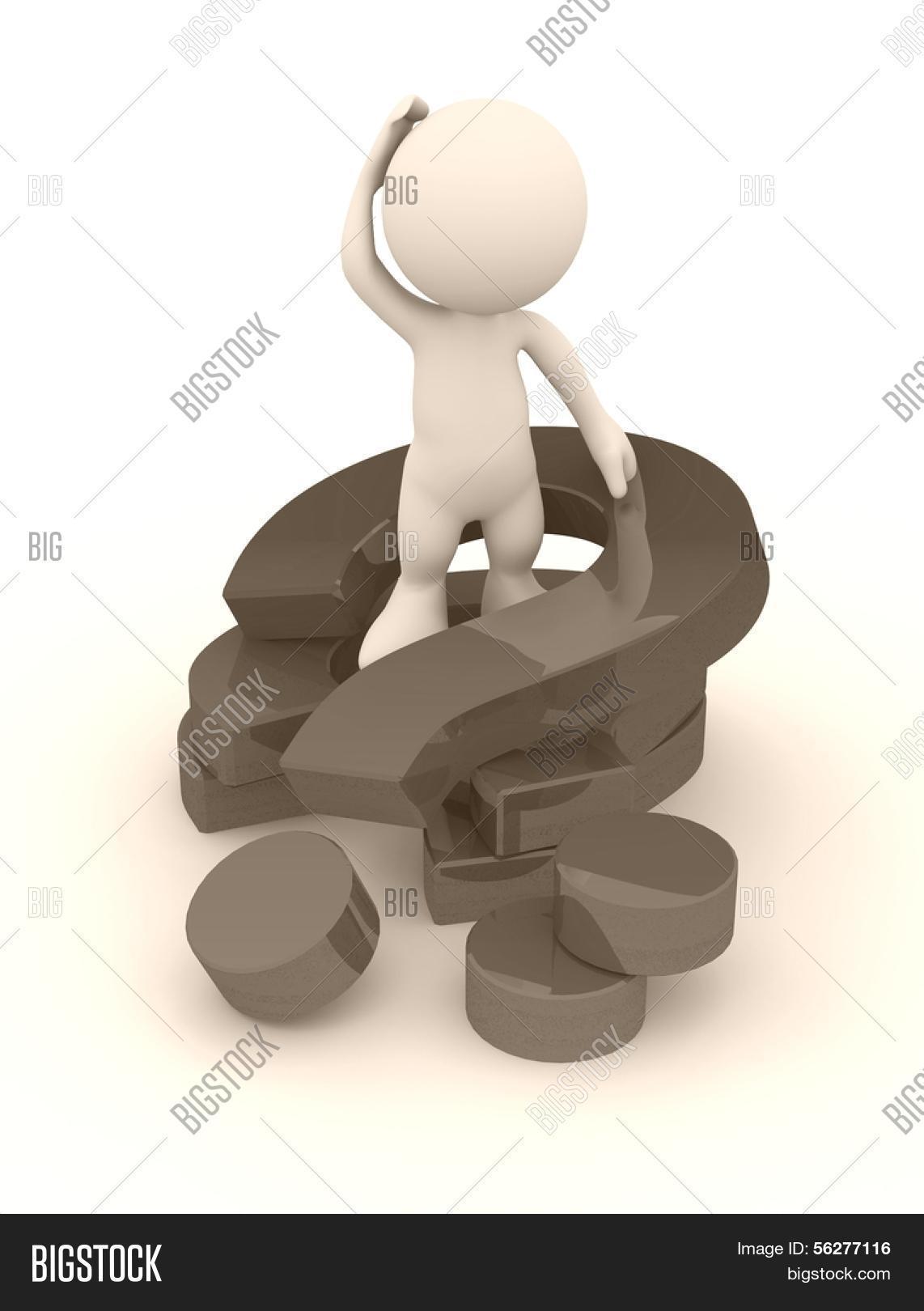 3d Human Red Question Image & Photo (Free Trial) | Bigstock