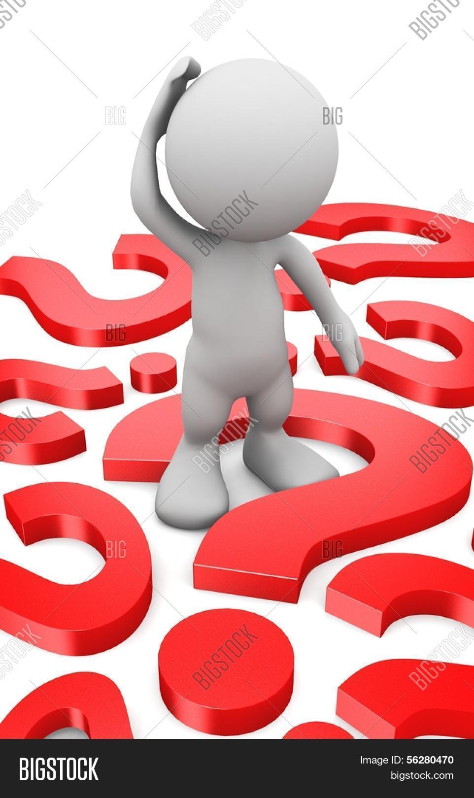 3d Human Red Question Image & Photo (Free Trial) | Bigstock