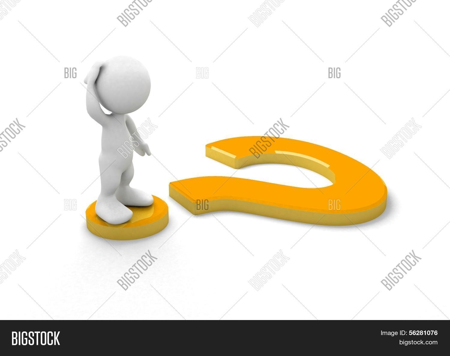 3d Human Question Mark Image & Photo (Free Trial) | Bigstock