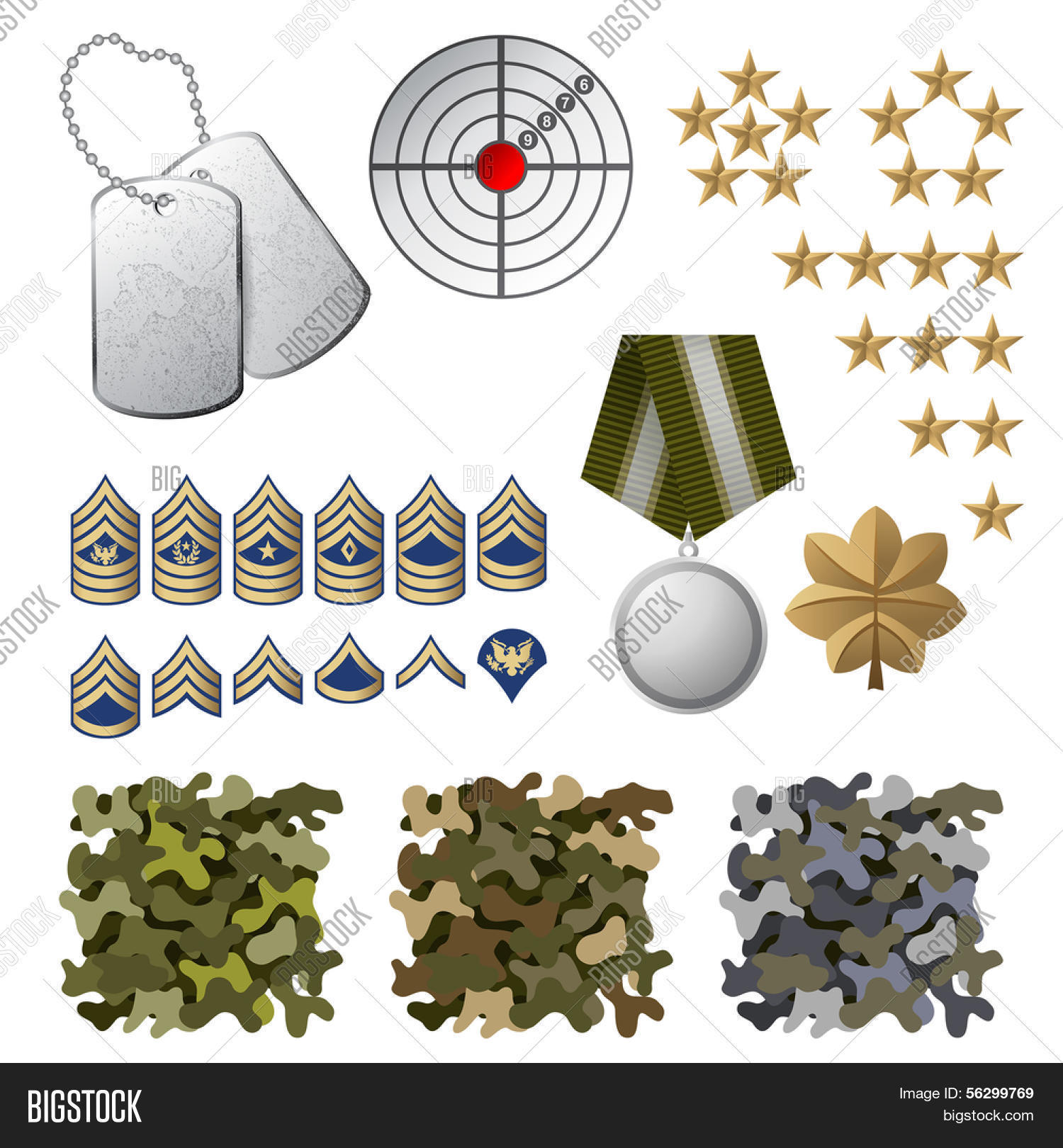 Military Icons Design Vector & Photo (Free Trial) | Bigstock