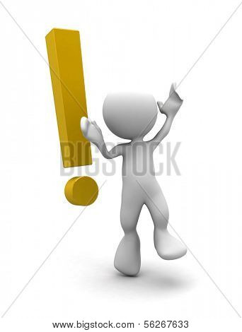 3d Human Exclamation Image & Photo (Free Trial) | Bigstock