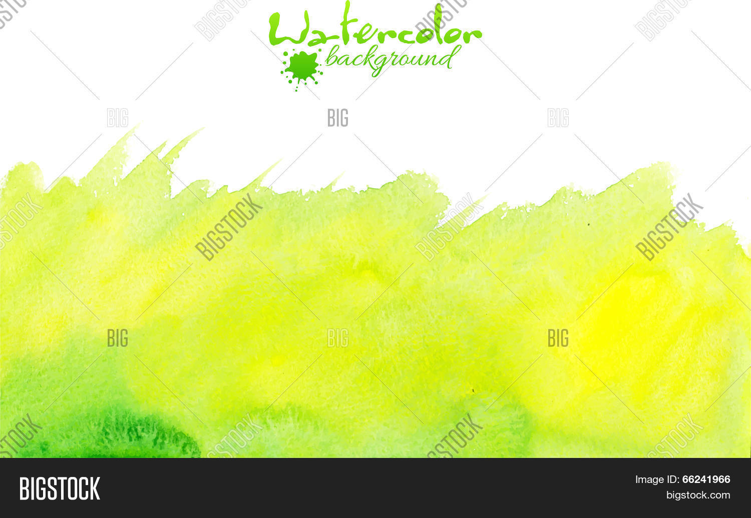 Green Watercolor Vector & Photo (Free Trial) | Bigstock