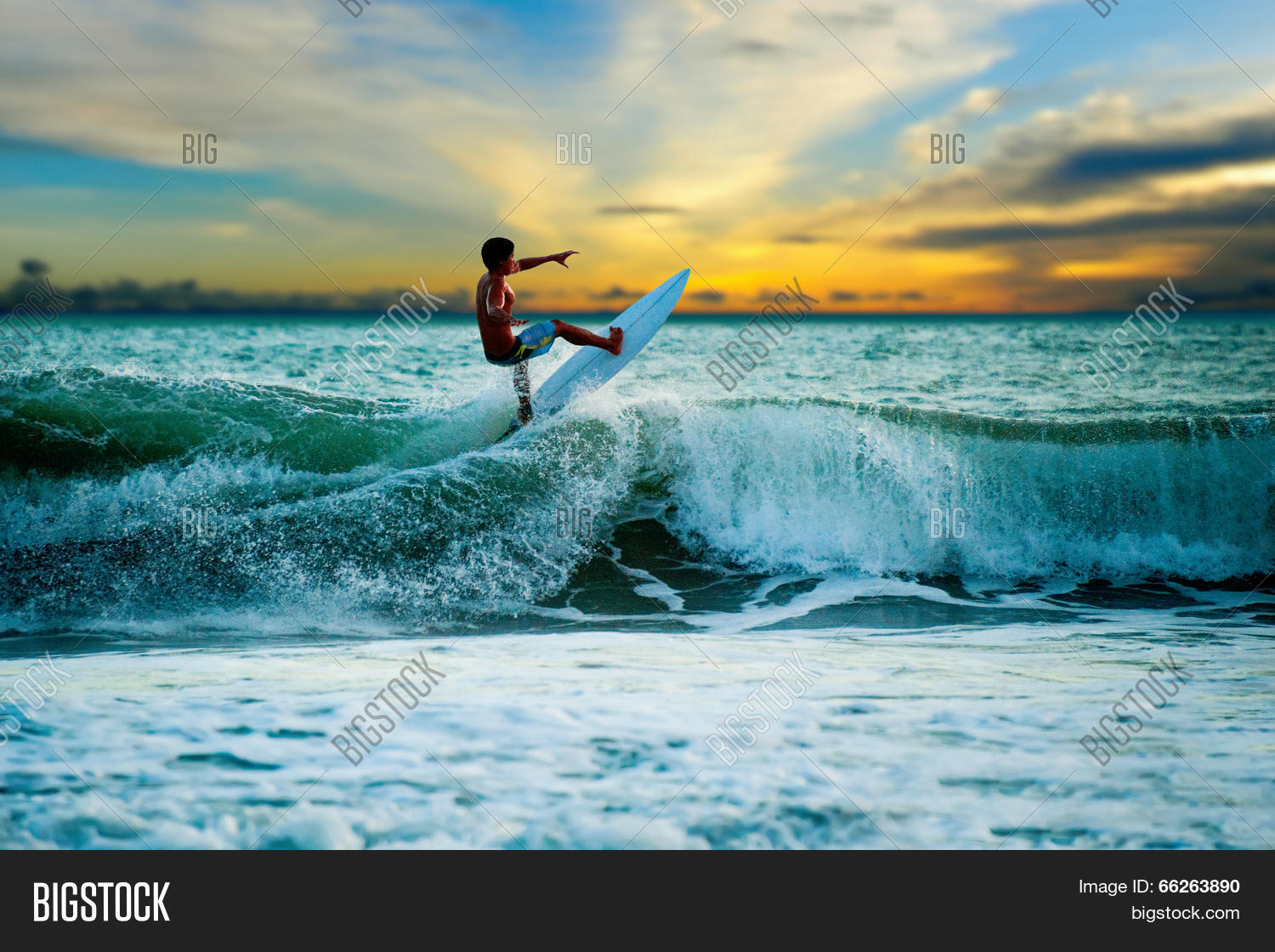 Athletic Surfer Board Image & Photo (Free Trial) | Bigstock