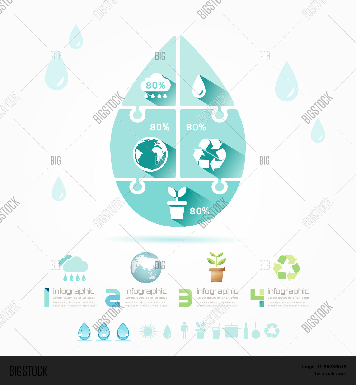 Water Design Elements Vector & Photo (Free Trial) | Bigstock